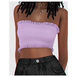 Aspen Ruffle Tube Top - The Sims 4 Create a Sim - CurseForge