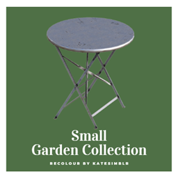 small garden collection - folded table - The Sims 4 Build / Buy ...