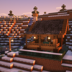 Mountainside Log Cabin - Minecraft Worlds - CurseForge