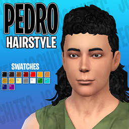 Pedro hairstyle by Jochi - Gallery - The Sims 4 Create a Sim - CurseForge