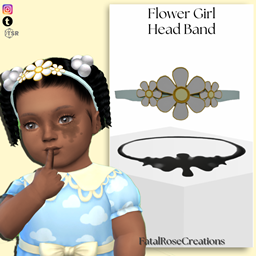 FatalRoseCreations Flower Girl Head Band - The Sims 4 Create a Sim ...