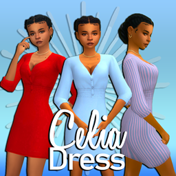 The Celia Dress - File - The Sims 4 Create a Sim - CurseForge