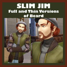 Slim Jim Beard - Full and Thin Versions - The Sims 4 Create a Sim ...