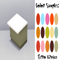 FC-Retro Kitchen-Long Counter - The Sims 4 Build / Buy - CurseForge