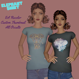 Elephant Shirts - The Sims 4 Create a Sim - CurseForge