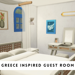 Greece Inspired Guest Room - The Sims 4 Rooms / Lots - CurseForge