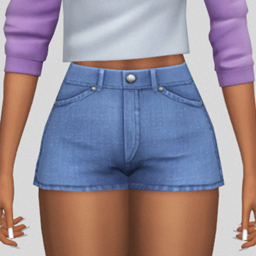 [Veranka] Amelia Denim Shorts - The Sims 4 Create a Sim - CurseForge