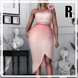 Princess of XI - Draped Shoulder Wrap Dress - The Sims 4 Create a Sim ...