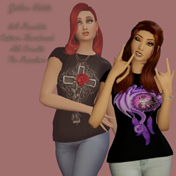 Gothic Shirts - The Sims 4 Create a Sim - CurseForge