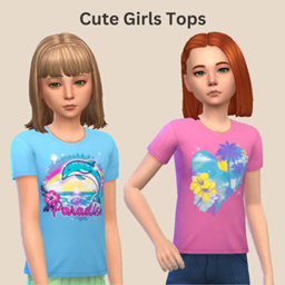 Cute Girls Tops - The Sims 4 Create a Sim - CurseForge