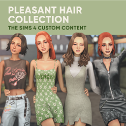 Pleasant Hair Collection - The Sims 4 Create a Sim - CurseForge
