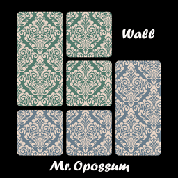 Mr.Opossum damask pattern walls - The Sims 4 Build / Buy - CurseForge