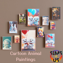 Cartoon Animal Paintings - The Sims 4 Build / Buy - CurseForge