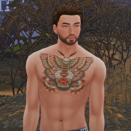 Masculine Chest new trad tattoo - The Sims 4 Create a Sim - CurseForge