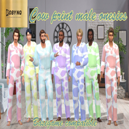 Cow print onesies Masculine - The Sims 4 Create a Sim - CurseForge
