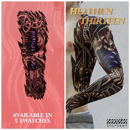 Tattoo 11: Full Arm Hand Tattoo (Upper Left Arm) - The Sims 4 Create a ...