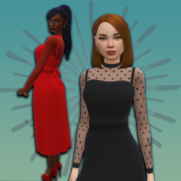 Simone Dress - The Sims 4 Create a Sim - CurseForge