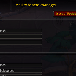 Ability Macro Manager - World of Warcraft Addons - CurseForge