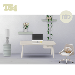 Cute n' Cozy Desk Set Up - Mimidarling - The Sims 4 Build / Buy ...