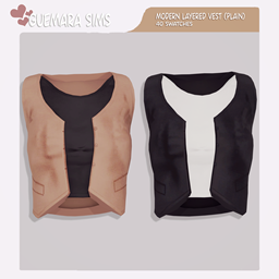 Modern Layered Vest (Plain) - The Sims 4 Create a Sim - CurseForge