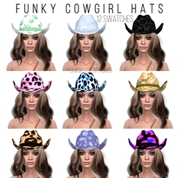 Funky Cowgirl Hats - The Sims 4 Create a Sim - CurseForge