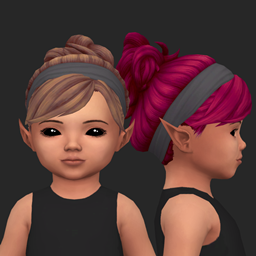 Toddler Messy Bun & Headband - The Sims 4 Create a Sim - CurseForge