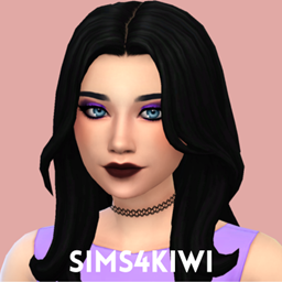 Night Black Medium Wave Hair - The Sims 4 Create a Sim - CurseForge
