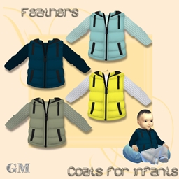 Coats for infants Feathers - Dependents - The Sims 4 Create a Sim ...