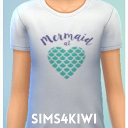 Mermaid Shirts for girls - Files - The Sims 4 Create a Sim - CurseForge