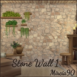 Stone Wall #1 - The Sims 4 Build / Buy - CurseForge