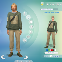 Custom Styled Look: Komorebi Streetwear - The Sims 4 Create a Sim ...