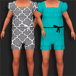 Ruffled Romper - The Sims 4 Create a Sim - CurseForge