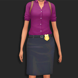Detective Outfit with Skirt - The Sims 4 Create a Sim - CurseForge