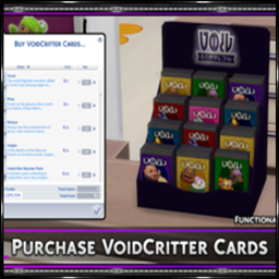 Purchase Void Critter Cards - The Sims 4 Mods - CurseForge