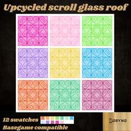 Painted scrollwork glass roof - Gallery - The Sims 4 Build / Buy ...