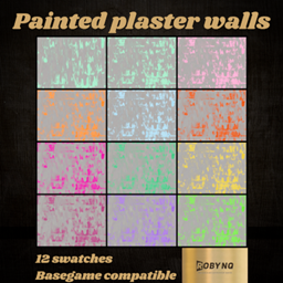 Upcycled Painted plaster walls - The Sims 4 Build / Buy - CurseForge