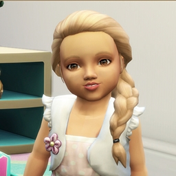 French Braid Over Shoulder for Toddlers - The Sims 4 Create a Sim ...