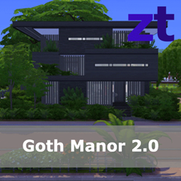 ZT Goth Manor 2.0 - The Sims 4 Rooms / Lots - CurseForge