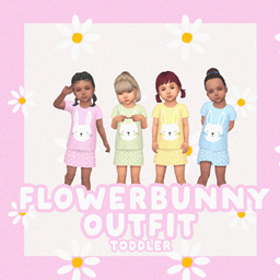Flower Bunny Outfit Toddler - Files - The Sims 4 Create a Sim - CurseForge