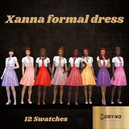 Xanna formal dress - The Sims 4 Create a Sim - CurseForge