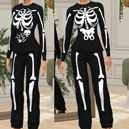 Adult Female Skeleton Pajamas - The Sims 4 Create a Sim - CurseForge