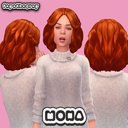 mona, a maxis match hairstyle - The Sims 4 Create a Sim - CurseForge