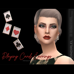 Download Playing Cards Earrings - The Sims 4 Mods - CurseForge