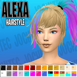 Alexa Hairstyle by jochi - Files - The Sims 4 Create a Sim - CurseForge
