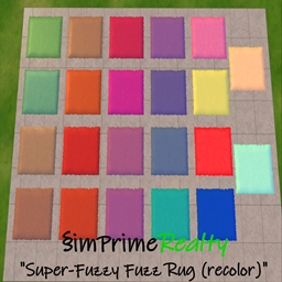 Super-Fuzzy Fuzz Rug (Recolors) - The Sims 4 Build / Buy - CurseForge