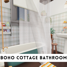 Boho Cottage Bathroom - The Sims 4 Rooms / Lots - CurseForge