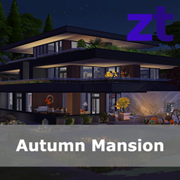 ZT Modern Autumn Mansion - The Sims 4 Rooms / Lots - CurseForge