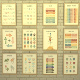 Classroom Wall Prints - The Sims 4 Build / Buy - CurseForge