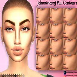 Download johnnieleemj Full Contour 1 - The Sims 4 Mods - CurseForge