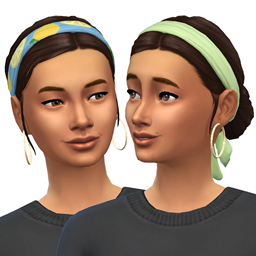 Home Chef Hustle Bandana Bun Overlay - The Sims 4 Create a Sim - CurseForge